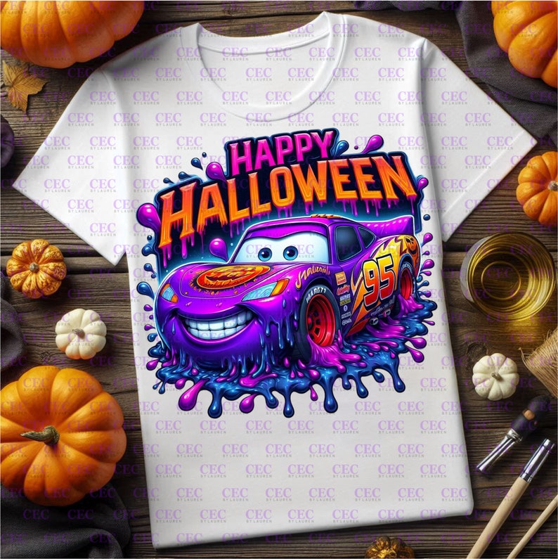 Trending Halloween Cars, Mcqueen, Paint Drip, Lightning, Mug PNG, T ...