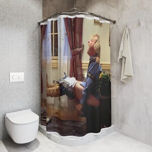 Dumb and Dumber Bathroom Scene Shower Curtain, Funny Bathroom Curtain ...