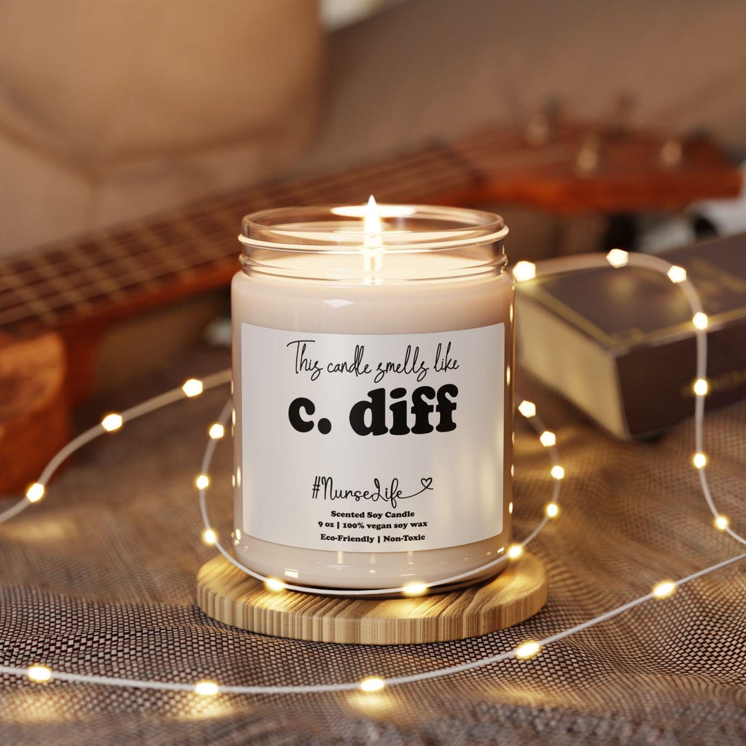 Smell Like C. Diff Candle, Registered Nurse Candle, Funny Nurse Gift ...