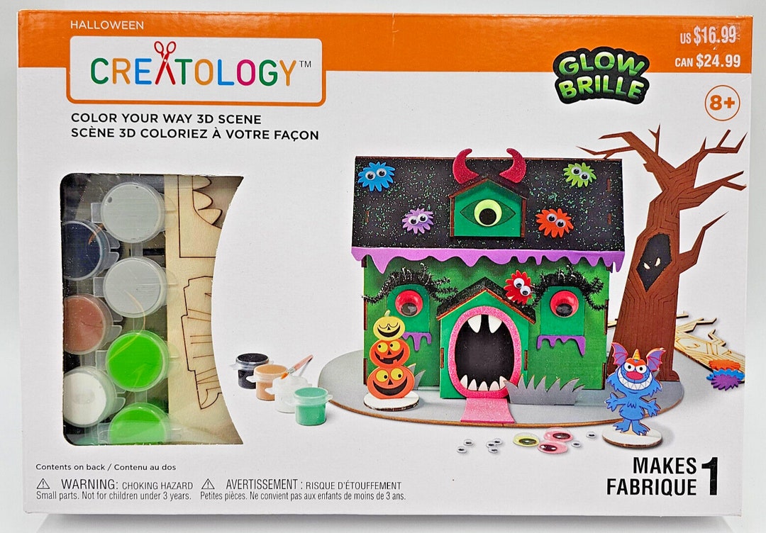 Creatology Color Your Way Glow 3D Figure Craft Kit Halloween Monster ...