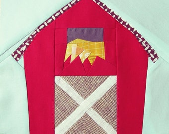Barn Quilt Block, Paper Pieced Quilt Pattern, PDF Pattern, Instant ...