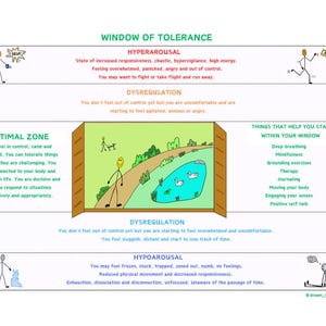 Window of Tolerance, Anxiety, Coping Skills, Depression, Trauma ...