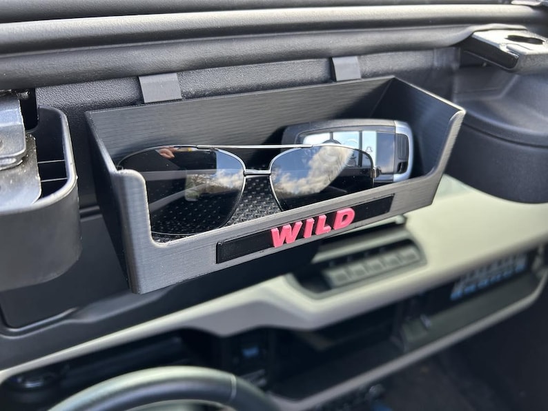 BRONCO Custom Over Visor Storage Bin, Sunglass Holder - Customizable ...