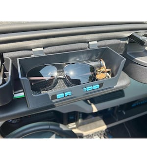 BRONCO Custom Over Visor Storage Bin - Sunglass Holder Customizable ...