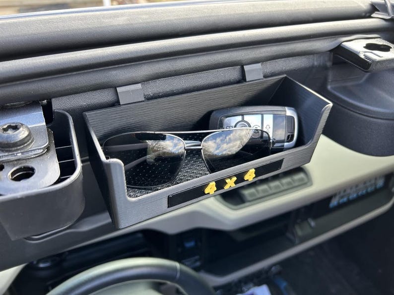BRONCO Custom Over Visor Storage Bin, Sunglass Holder - Customizable ...