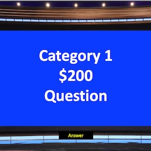 Jeopardy Game - Etsy