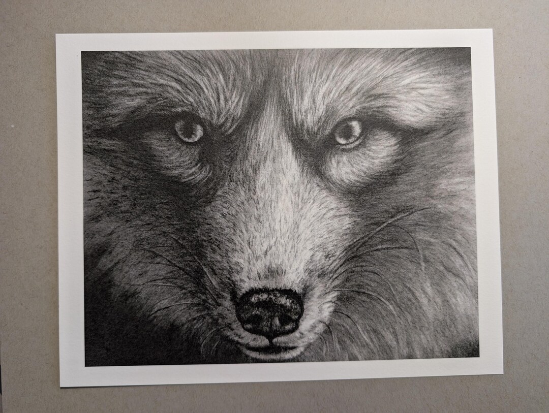 Fox Face Art Print 8x10 - Etsy