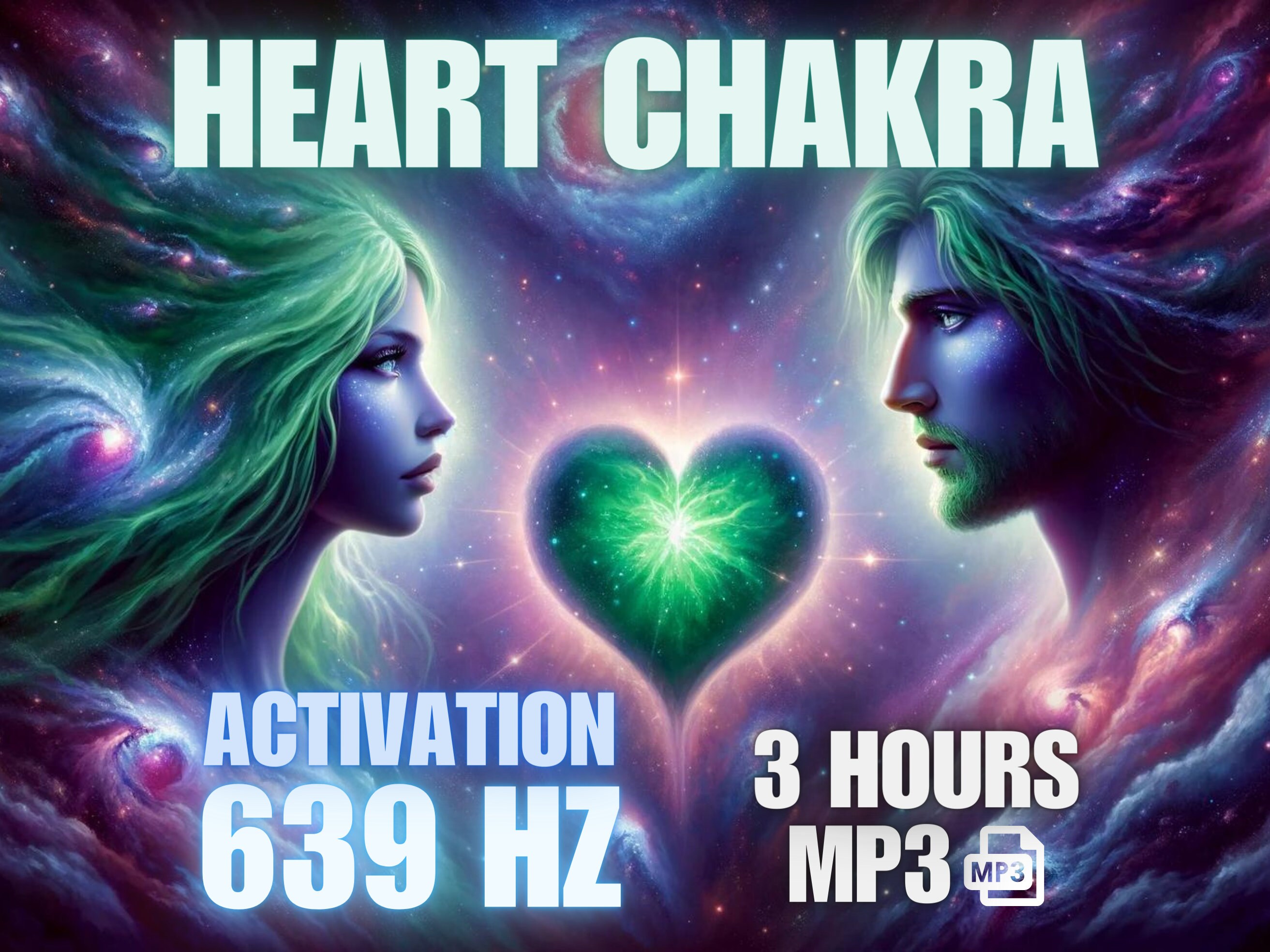 Heart Chakra Activation - Love and Compassion 639 Hz (3-hour MP3) Dna Activation, God Light ...