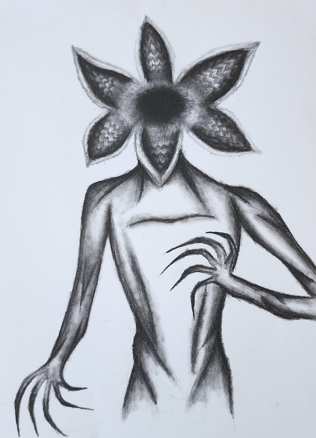 Stranger Things the Demogorgon Sketch Drawing - Etsy