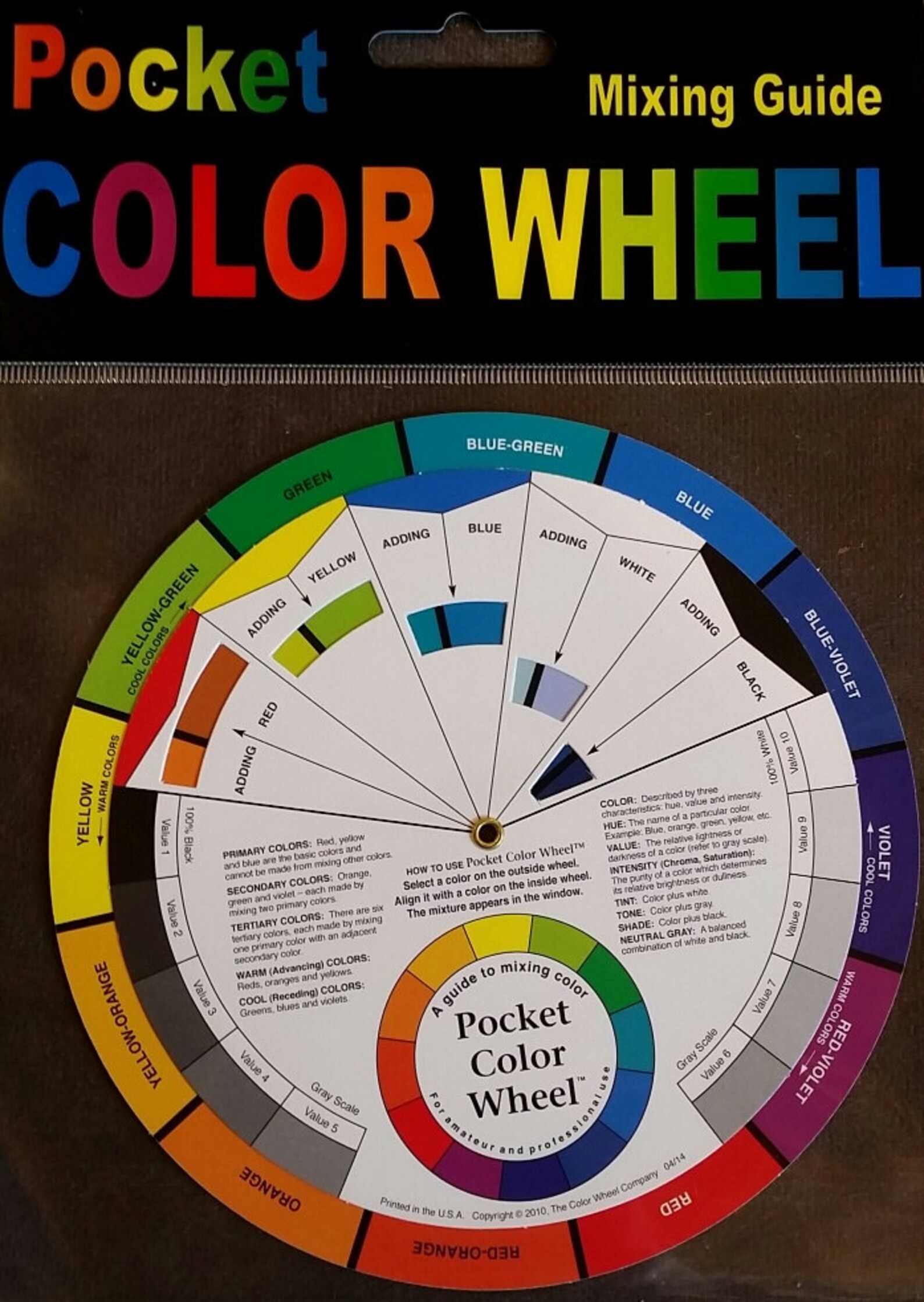 Color Wheel Pocket Size 5-1/8in Candle Color Mixing Guide - Etsy