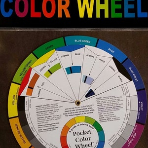 Color Wheel Pocket Size 5-1/8in Candle Color Mixing Guide - Etsy