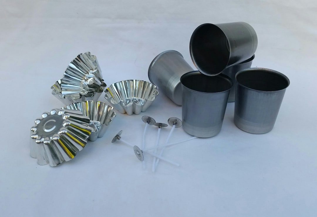 Votive or Tart Mold Sample Kit - 3 Molds With Wicks - Etsy