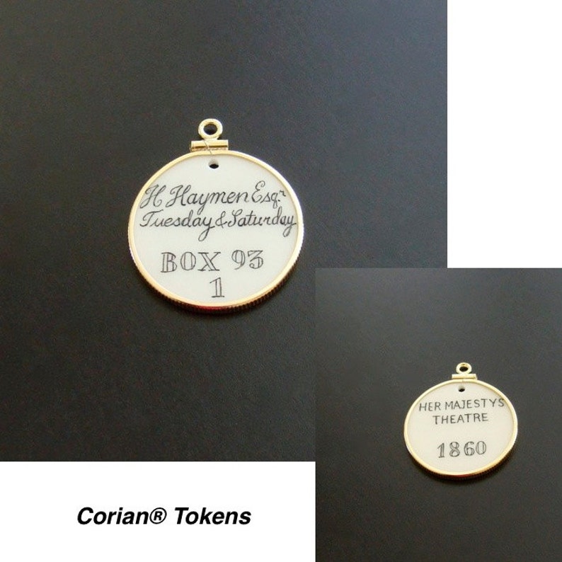 Opera Theatre Token Necklace Cherish Necklace - Etsy