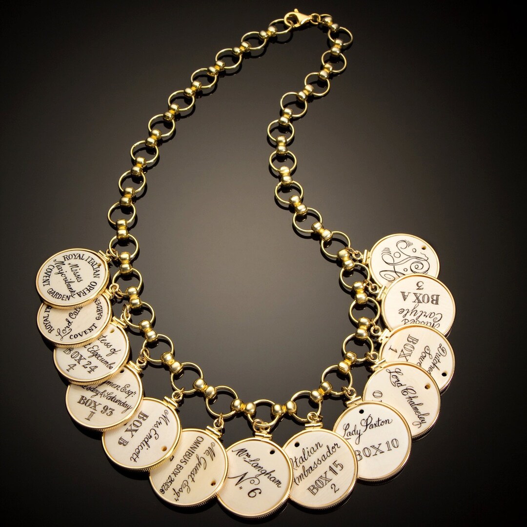 Opera Theatre Token Necklace Cherish Necklace - Etsy