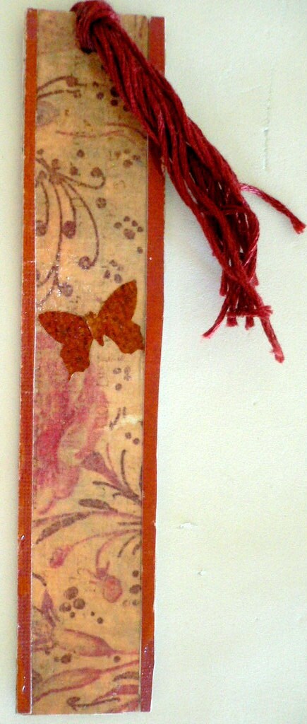 Beautiful Handmade Bookmark With Flowers Plants and a - Etsy