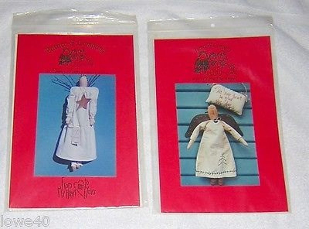 Primitive Craft Patterns 2 Patrice & Company UNCUT Angels - Etsy