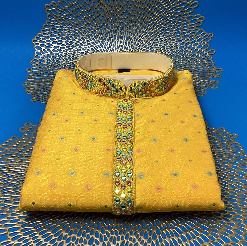 Men's Dupion Silk Kurta Pajama Set: Indian Wedding Outfit - Etsy