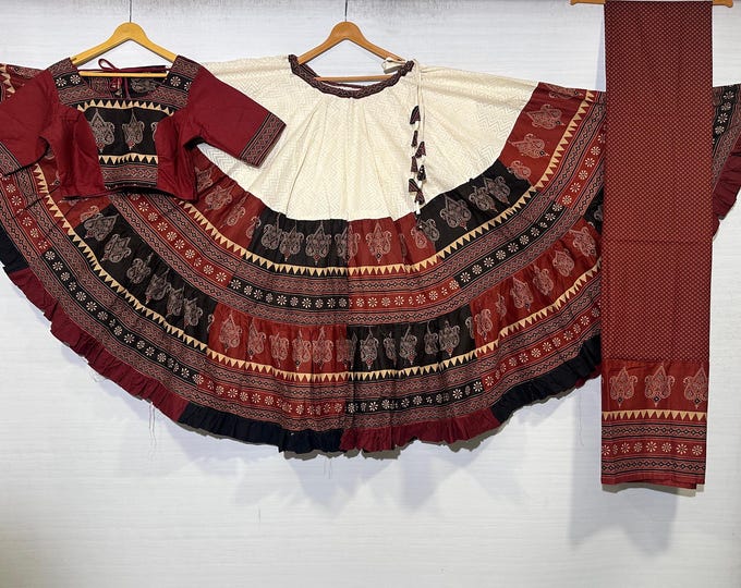 Chaniya Choli | Pure Cotton | Gamthi Pattern | for Navratri | Ready to ...