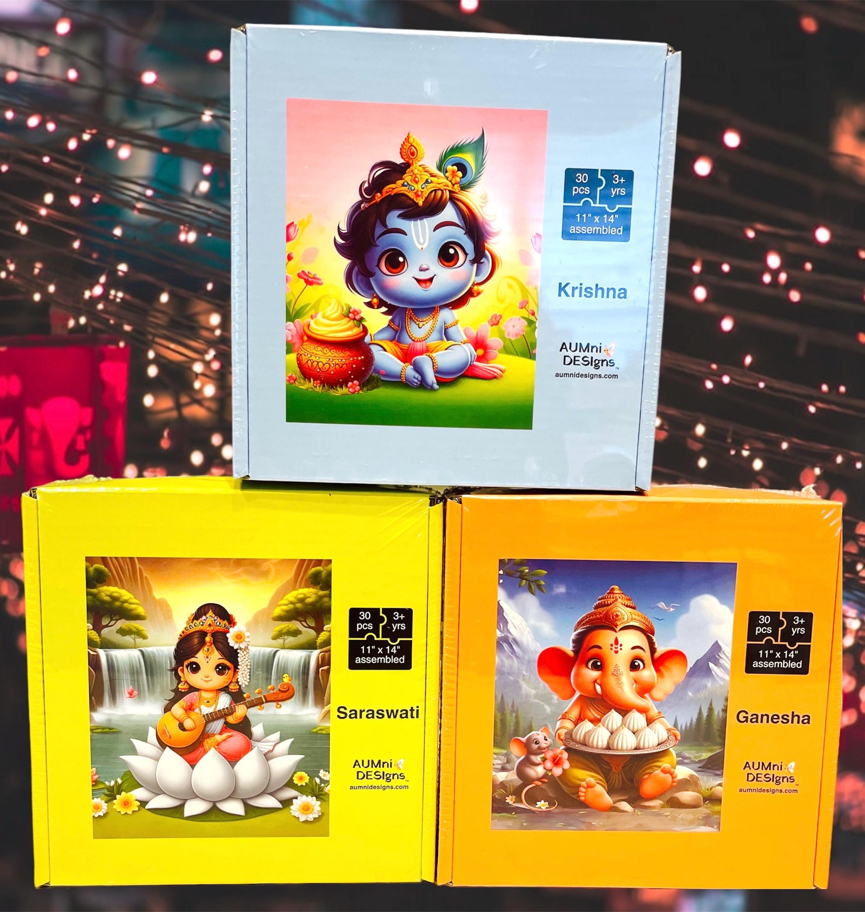 Summer Special - Ganesha, Krishna, Saraswati Jigsaw Puzzle Pack, Laxmi ...