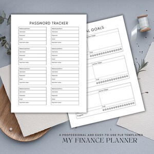 Personalized Finance, Journal, Custom Budget Planner, Money Tracker ...