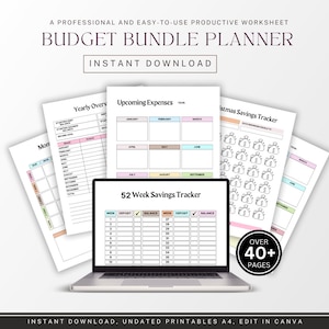 Budget Bundle Planner Pack, Weekly Budget Tracker, Savings Plan ...