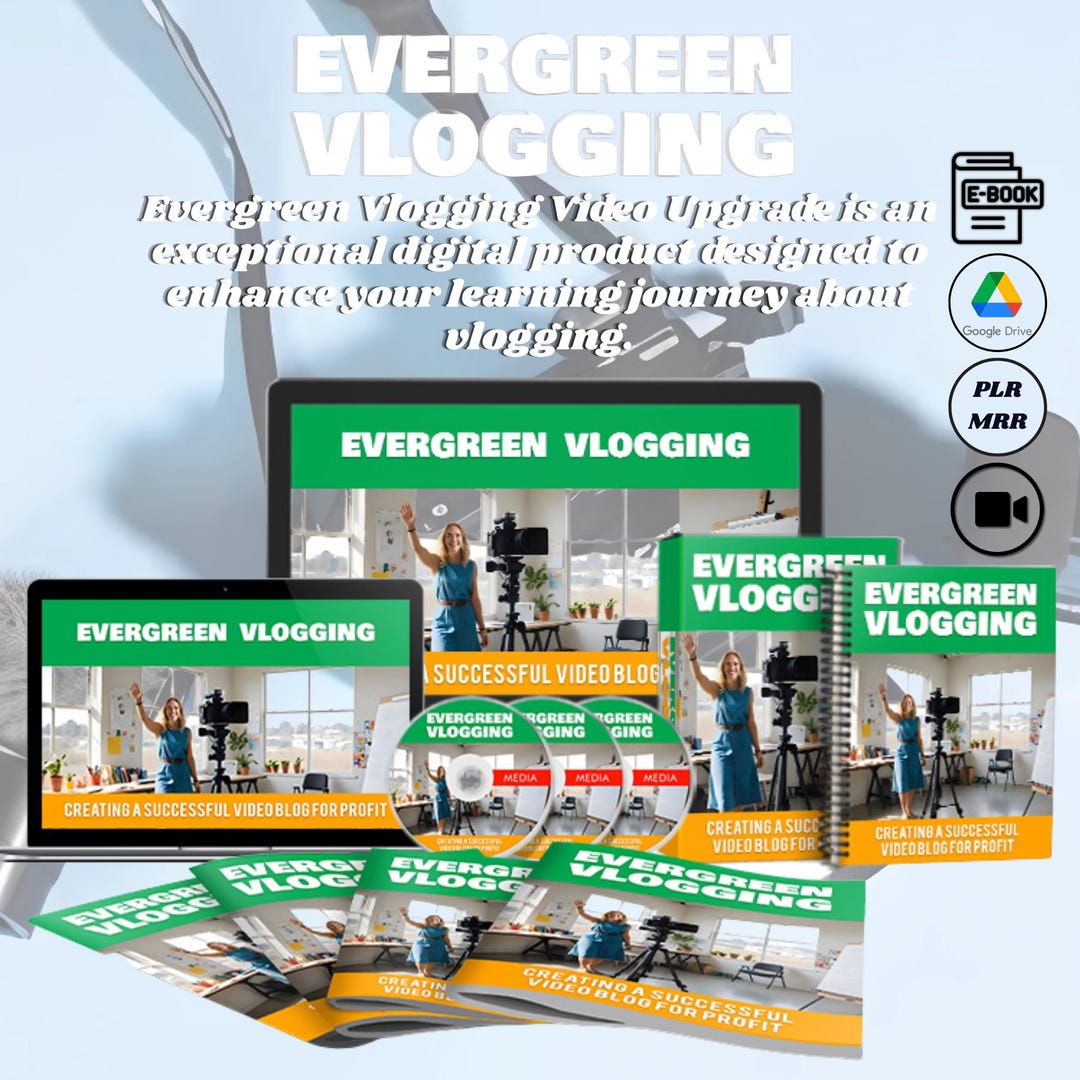 Evergreen Vlogging Guide, Video Marketing Ebook, Youtube Growth ...