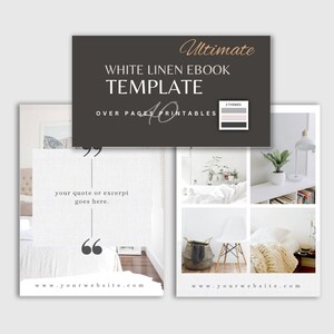 Minimalist Ebook Template Design, Digital Download, Customizable Layout ...