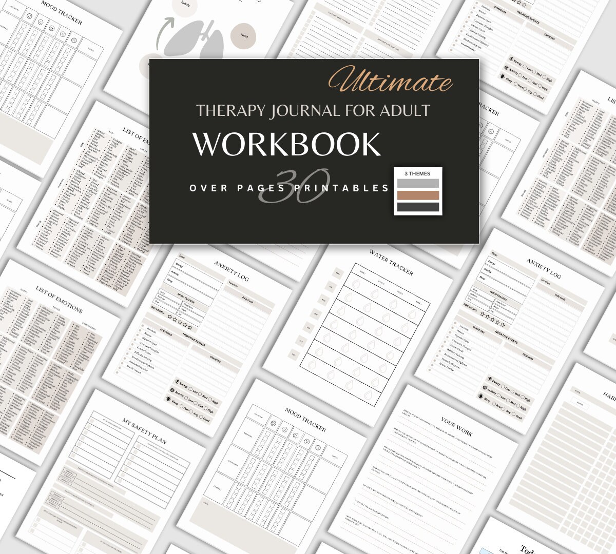 Therapy Journal, Therapy Journal Bundle, Mental Health Planner ...
