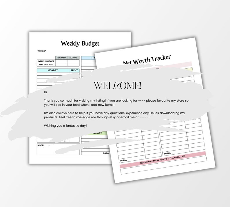 Budget Bundle Planner Pack, Weekly Budget Tracker, Savings Plan ...