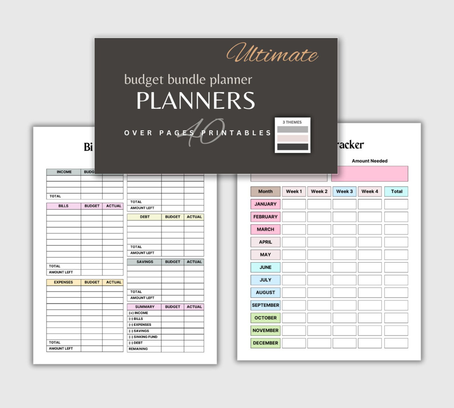 Budget Bundle Planner Pack, Weekly Budget Tracker, Savings Plan ...