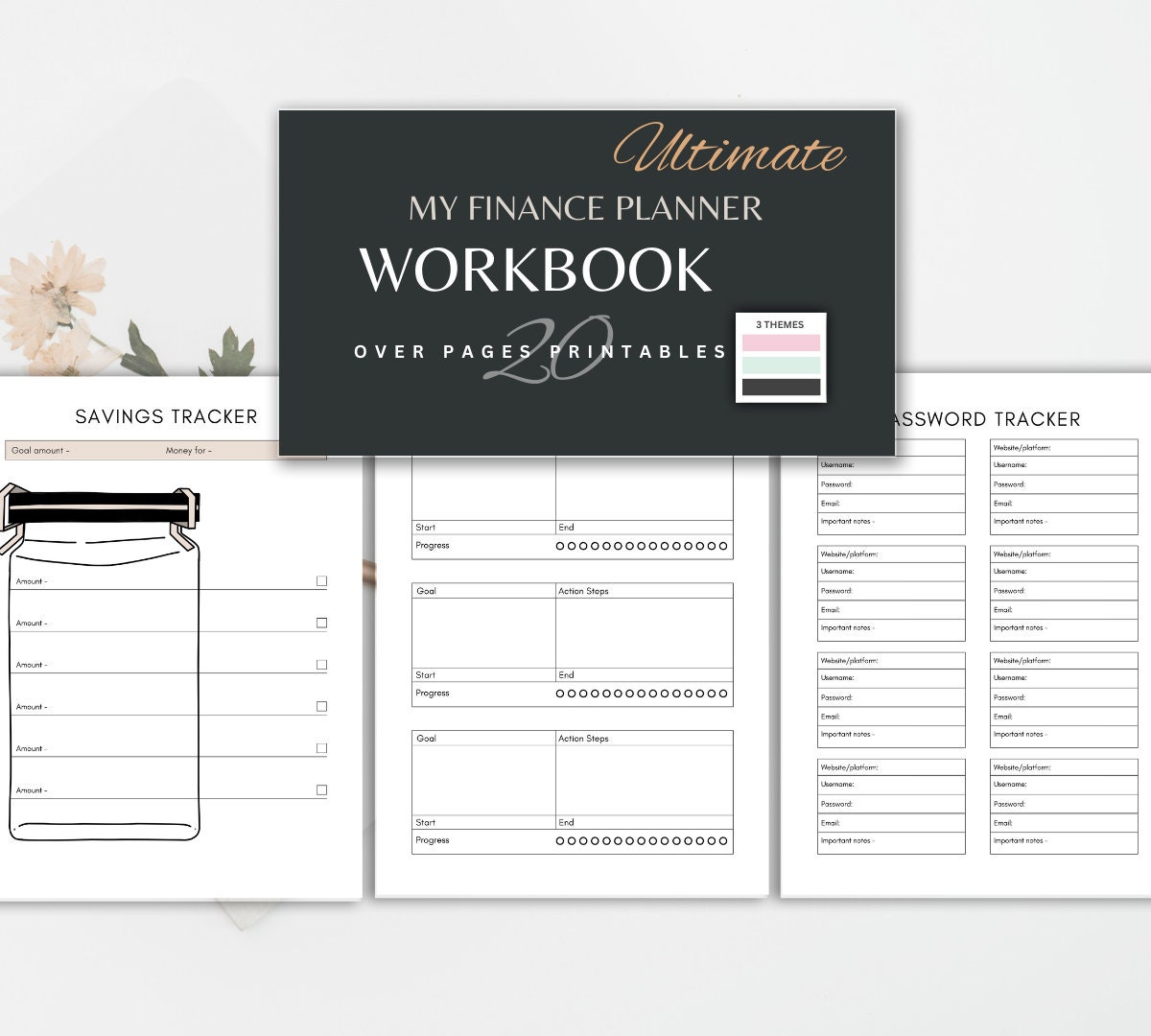 Personalized Finance, Journal, Custom Budget Planner, Money Tracker ...