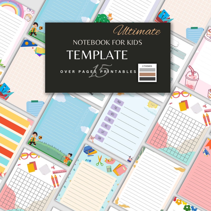 Kids Notebook - Etsy