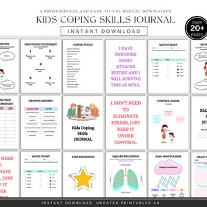 Coping Skills Bundle, Anxiety Coping Cards, Social Emotional Regulation ...
