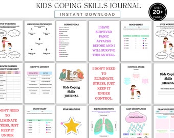 Coping Skills Bundle, Anxiety Coping Cards, Social Emotional Regulation ...