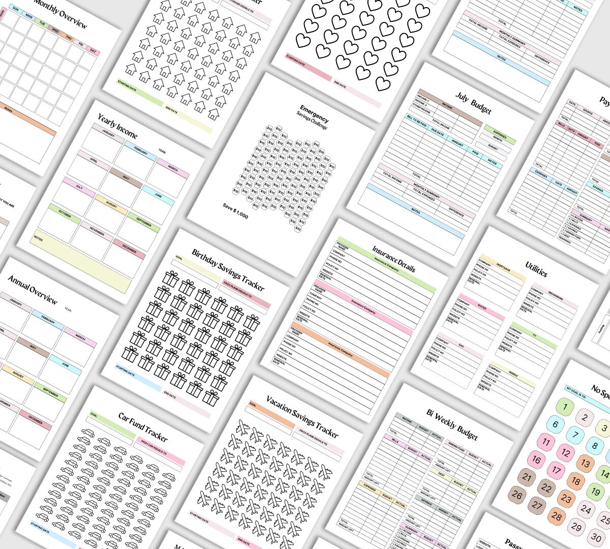 Budget Bundle Planner Pack, Weekly Budget Tracker, Savings Plan ...