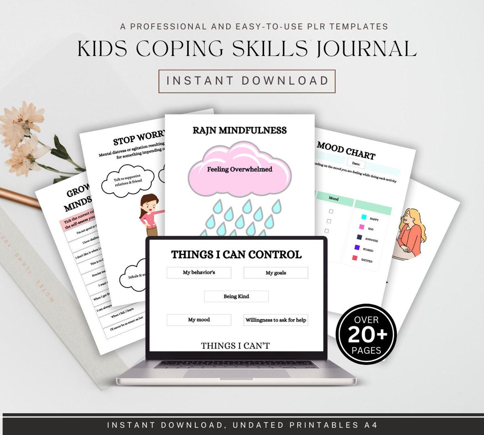 Coping Skills Bundle, Anxiety Coping Cards, Social Emotional Regulation ...