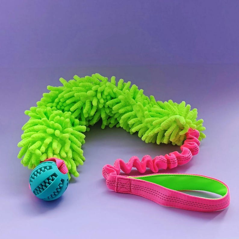 Agility Dog Tug Toy With Mop and Ball - Etsy