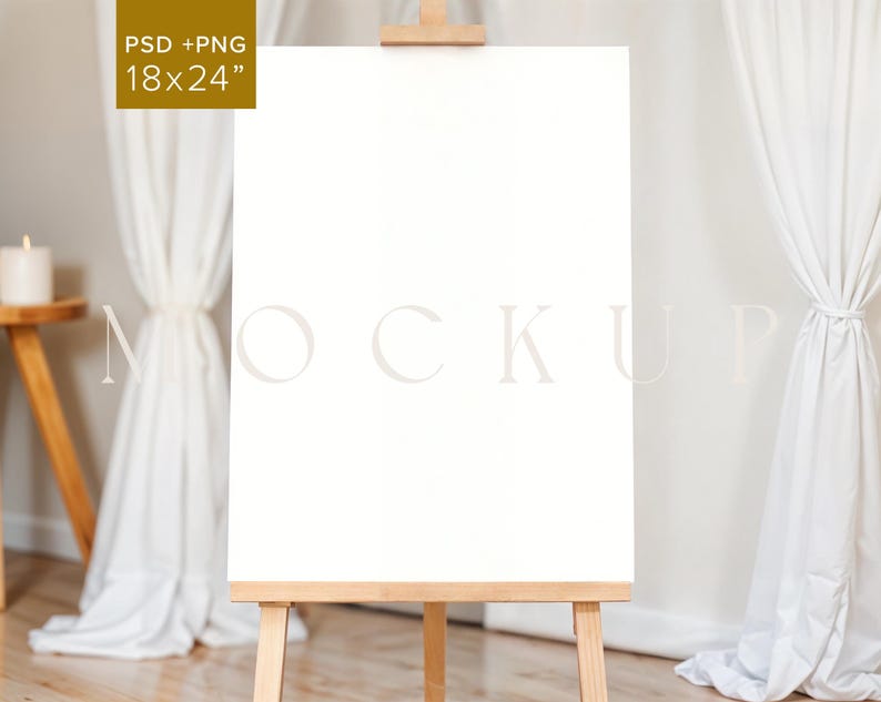 18x24 Welcome Sign Easel Bridal Shower Sign Baby Shower Event Display ...