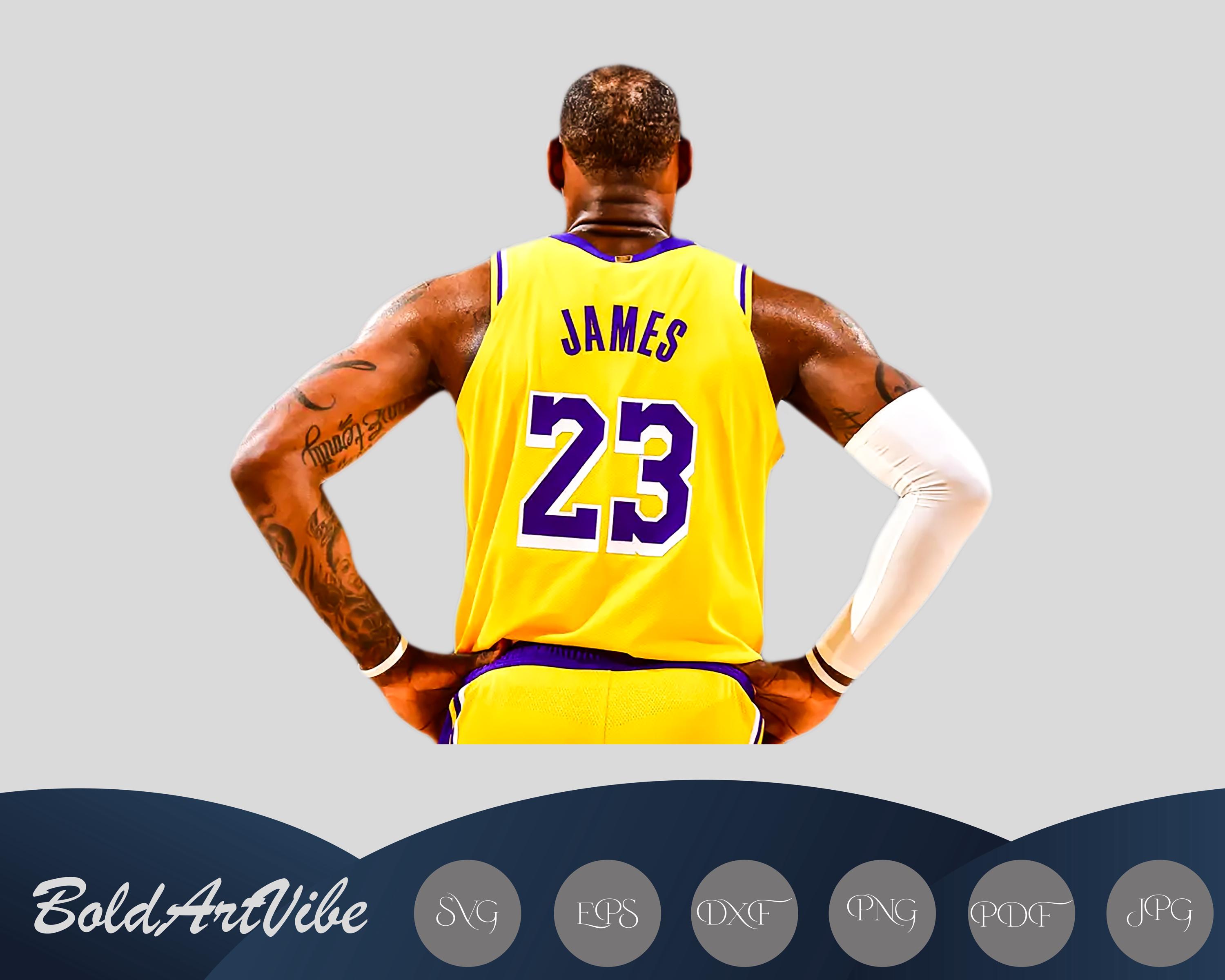 Lebron James Lakers NBA Basketball SVG PNG Poster - Digital Download ...