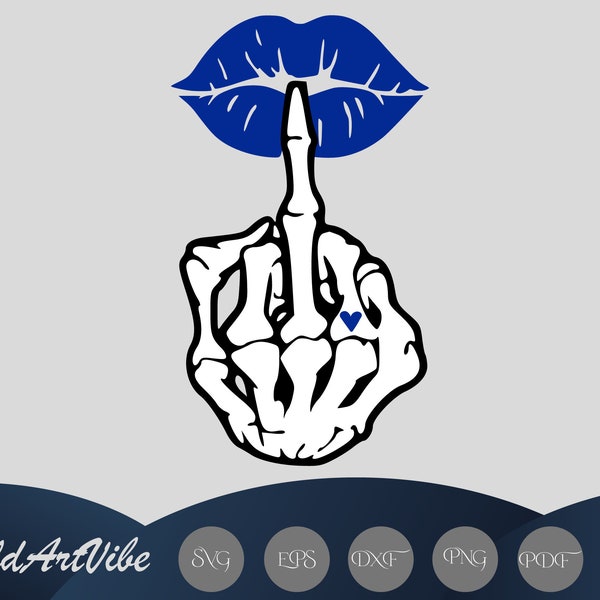 Bluey Middle Finger Svg - Etsy
