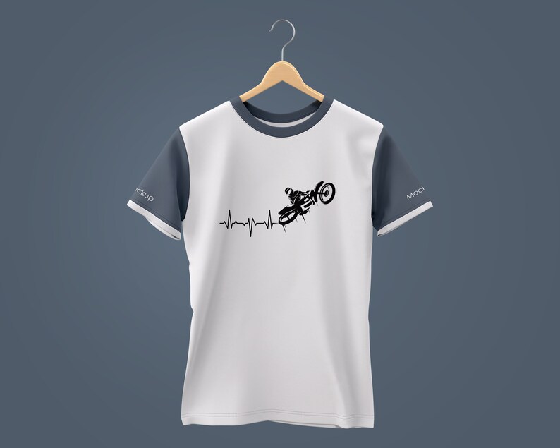 Printable Digital Motorcycle Stickers,heartbeat Motorcycle Digital ...