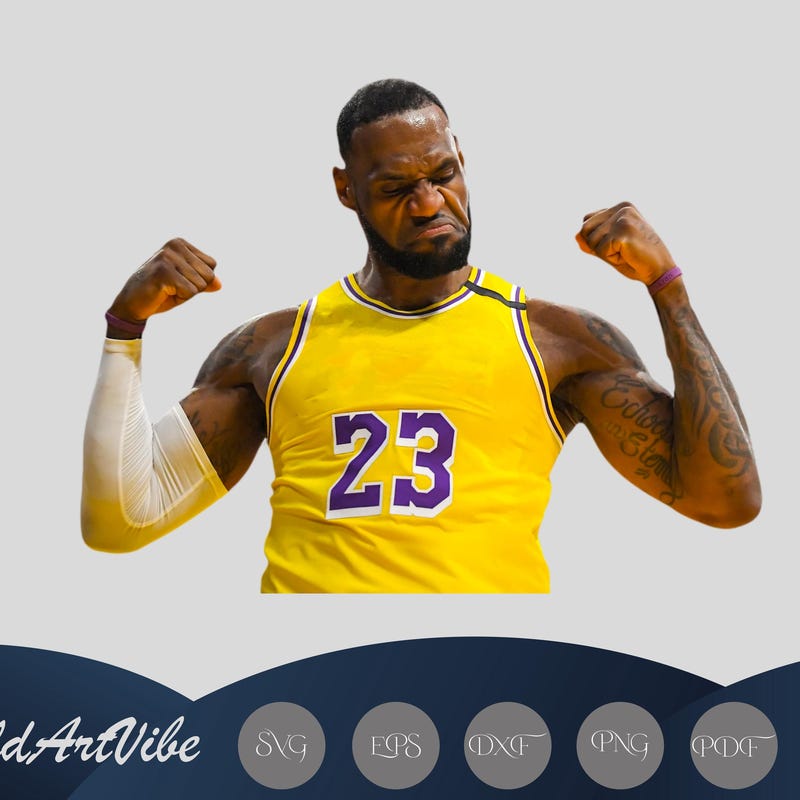 Lebron James Vector - Etsy
