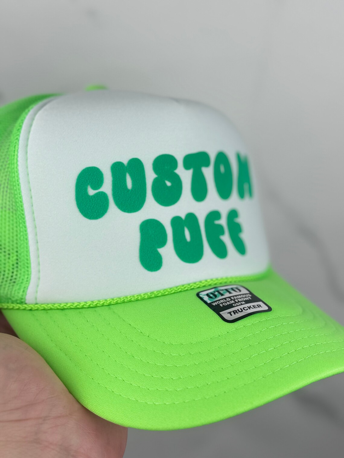 Custom Puff Hat, Puff Trucker Hat, Custom Foam Hat, Custom Party Hat ...