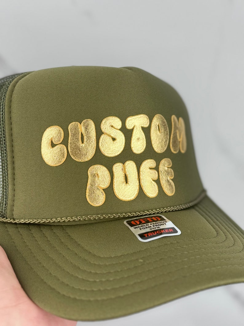 Custom Puff Hat, Puff Trucker Hat, Custom Foam Hat, Custom Party Hat ...