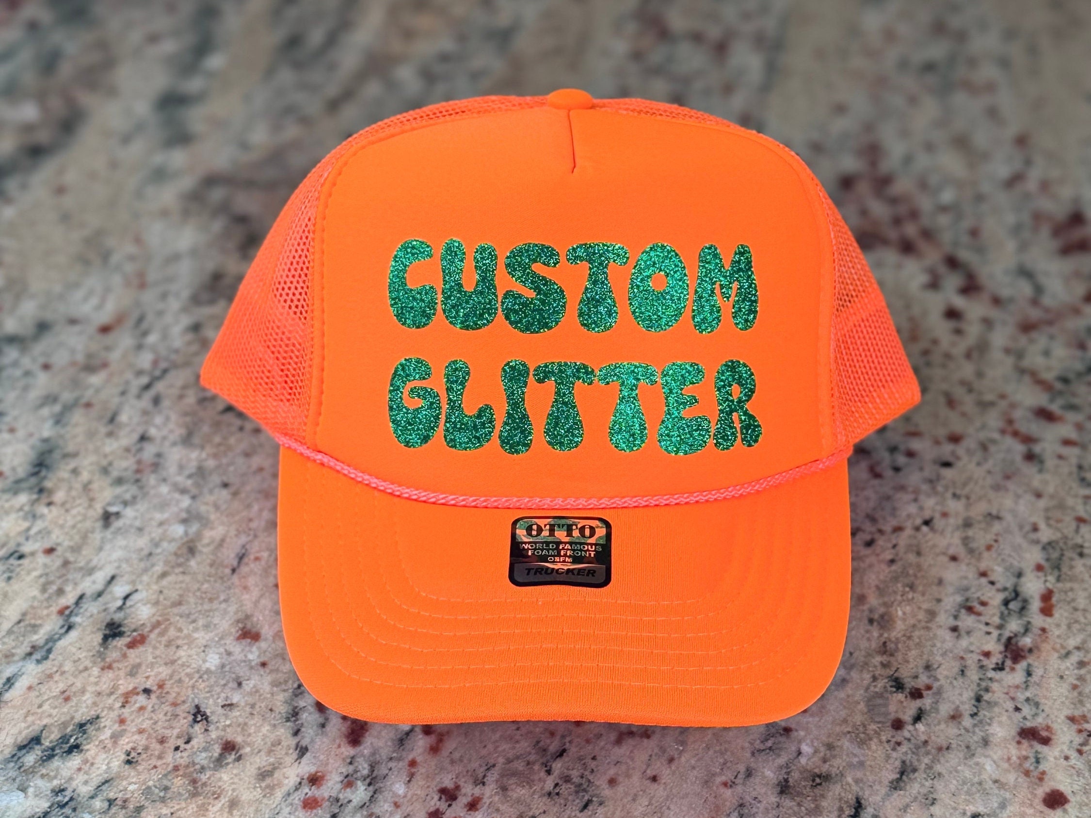 Custom Glitter Hat, Glitter Trucker Hat, Glitter Party Hat, Glitter ...