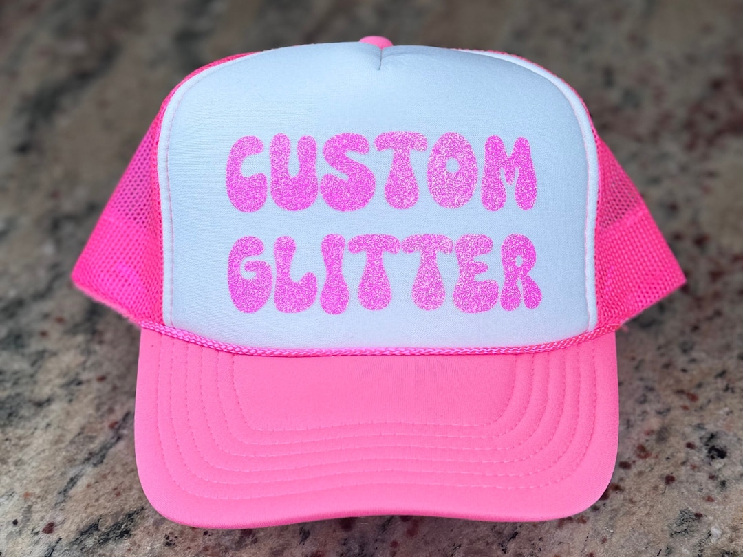 Custom Glitter Hat, Glitter Trucker Hat, Glitter Party Hat, Glitter ...