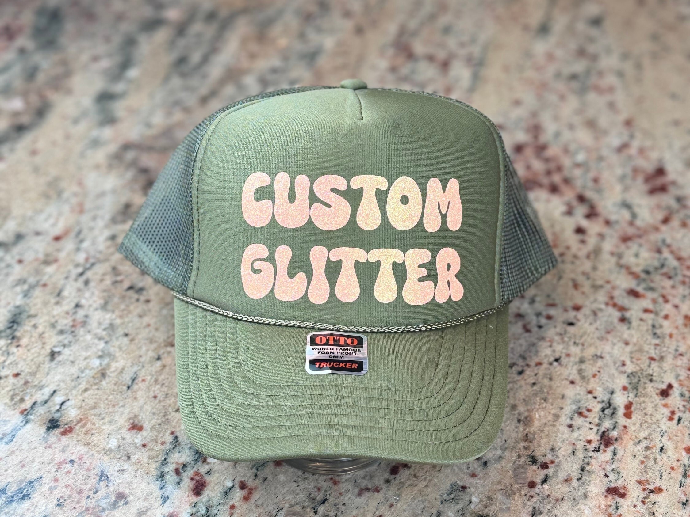 Custom Glitter Hat, Glitter Trucker Hat, Glitter Party Hat, Glitter ...