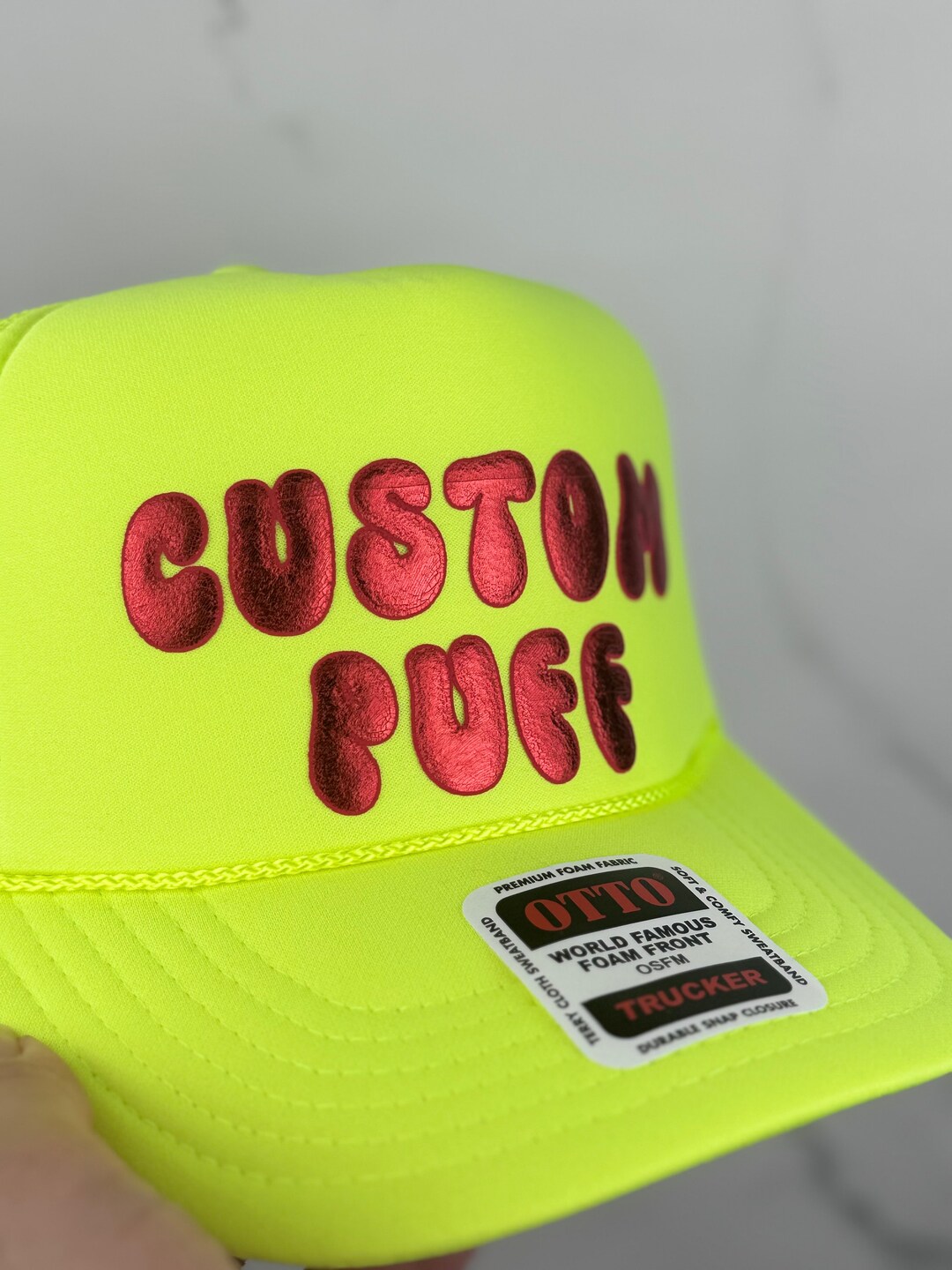 Custom Puff Hat, Puff Trucker Hat, Custom Foam Hat, Custom Party Hat ...