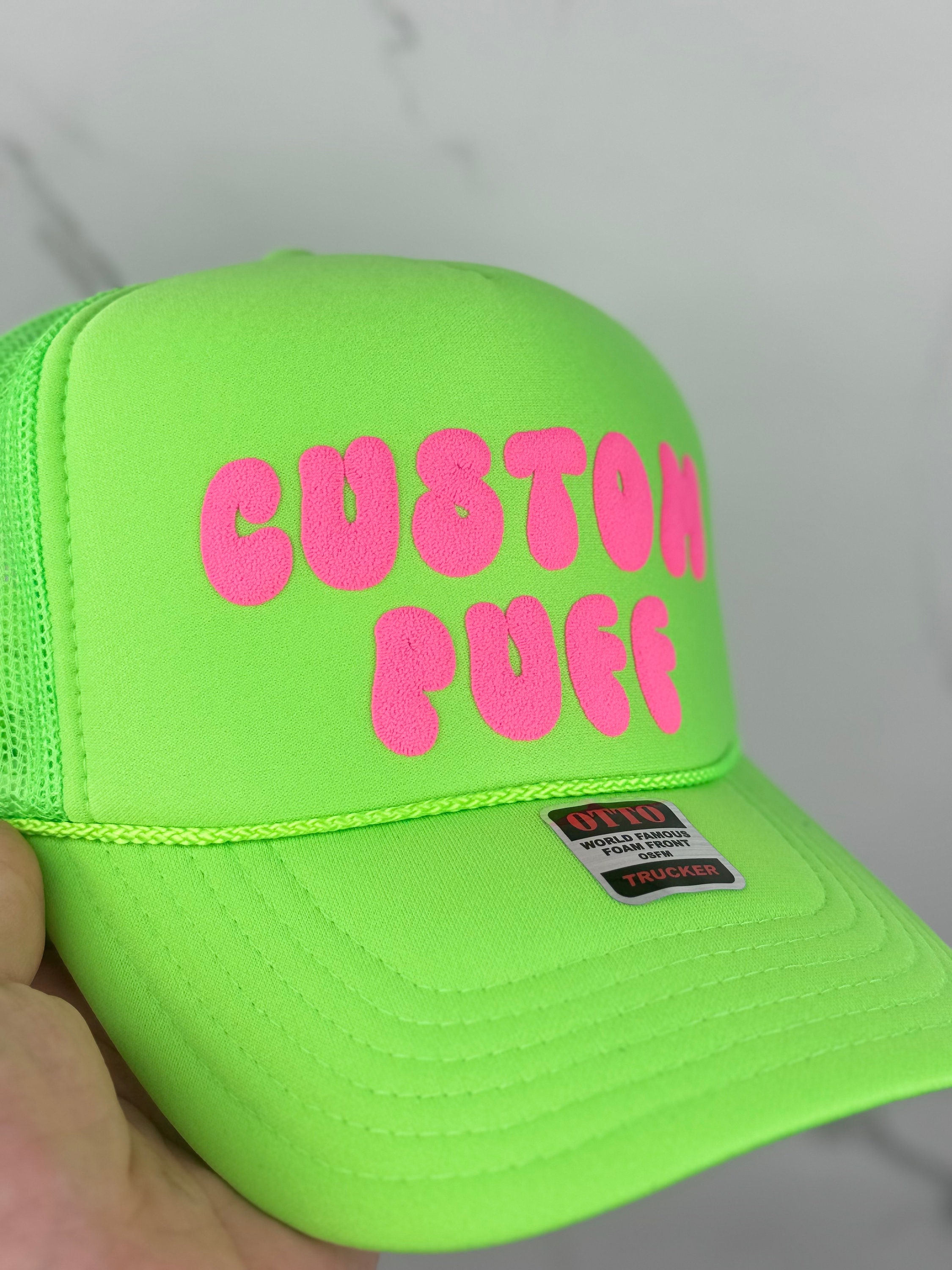 Custom Puff Hat, Puff Trucker Hat, Custom Foam Hat, Custom Party Hat ...