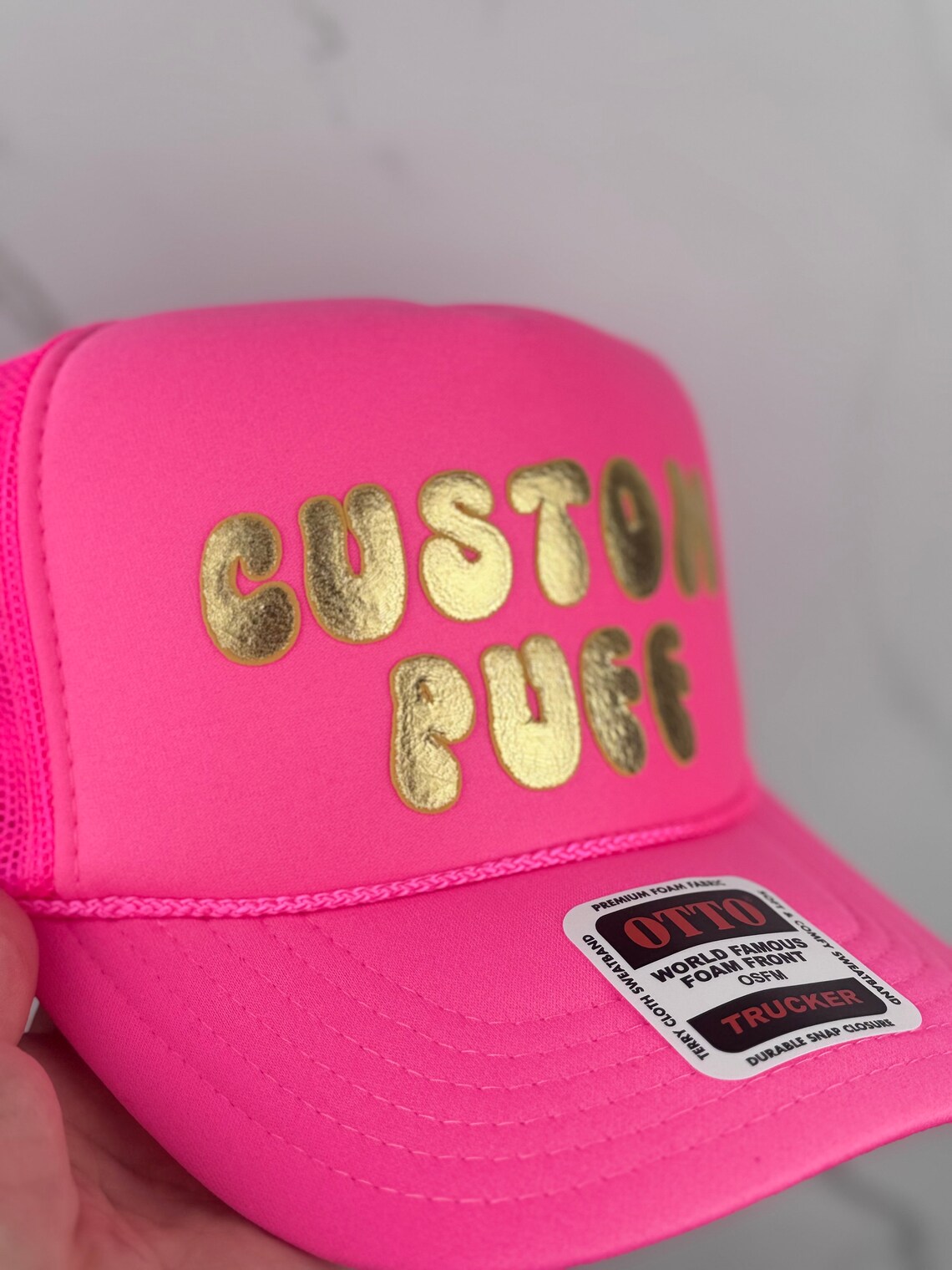 Custom Puff Hat, Puff Trucker Hat, Custom Foam Hat, Custom Party Hat ...